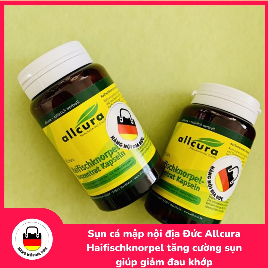 Sụn cá mập nội địa Đức Allcura Haifischknorpel tăng cường sụn giúp giảm ...