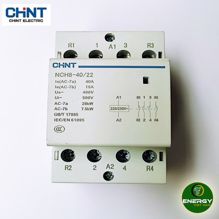 Contactor CHINT Chuyển Mạch 2NO 2NC 40A 63A Làm ATS Chuyển Mạch Nhanh Tự Động - Thiết Bị Điện ...