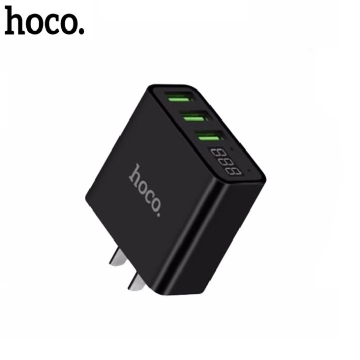 Củ sạc nhanh 3 cổng nhãn hiệu Hoco HC-C15 nhựa ABS cao cấp - Hàng chính ...