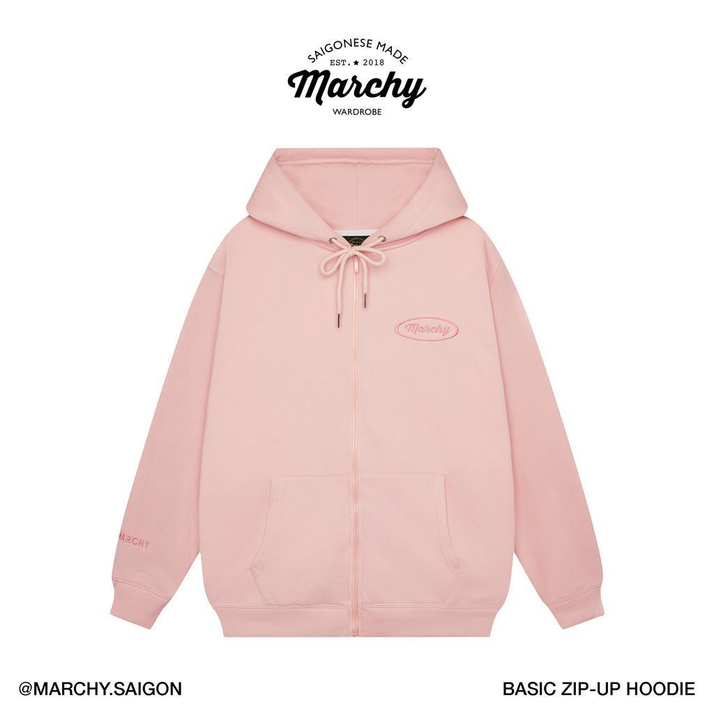 MARCHY - Basic Zip-up Hoodie - Áo khoác dây kéo | Shopee Việt Nam