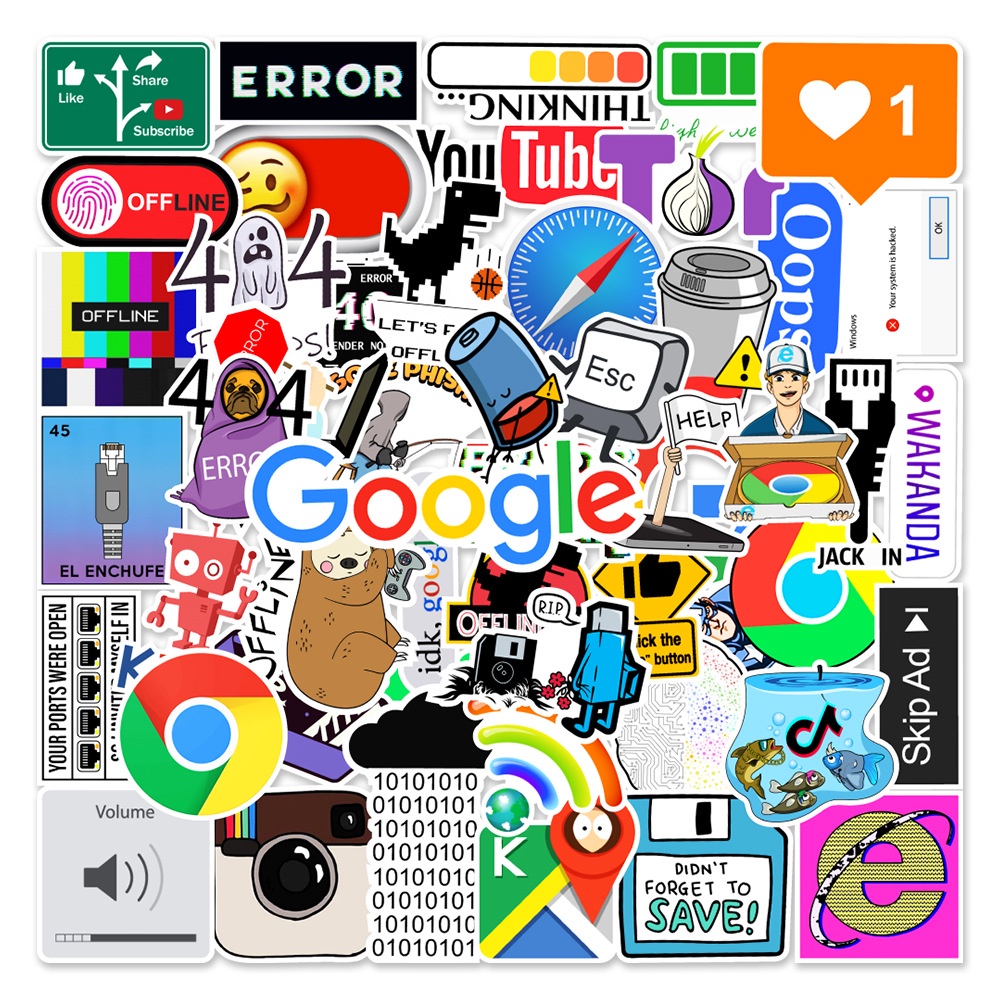 Bộ 50 Hình Dán Sticker Developer Designer Hình Dán Lập Trình Viên ...