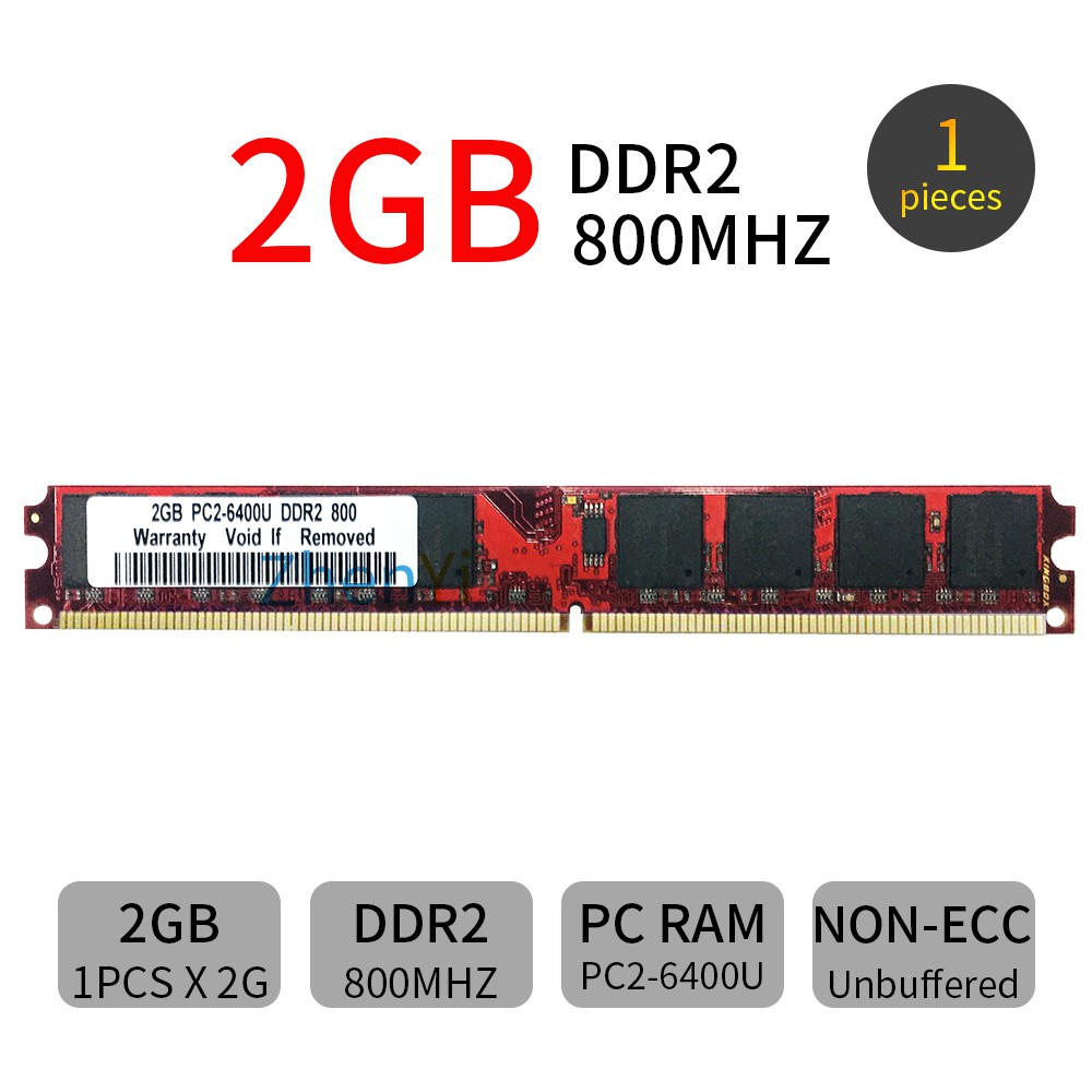 Bộ Nhớ RAM KINGBOX 2GB DDR2 800MHz PC2-6400U DIMM 240Pin CL6 Cho Máy ...