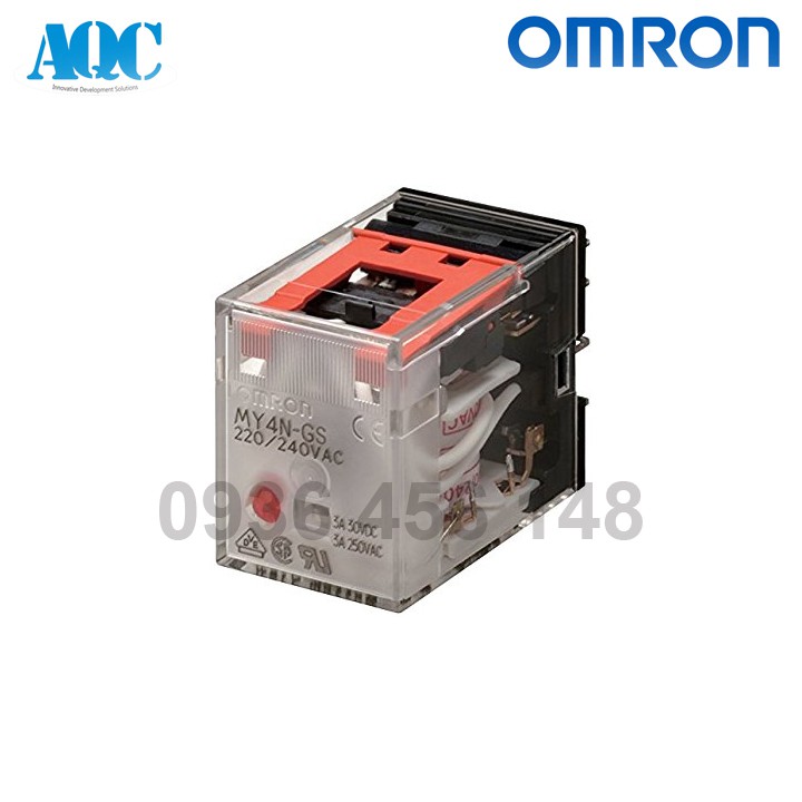 Rơ le trung gian Omron 14 chân nhỏ MY4N-GS AC220/240 | Shopee Việt Nam