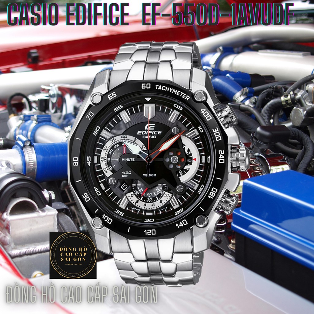 Đồng Hồ Nam Casio Edifice EF-550D, EF-550RBSP , Size 45mm , Fullbox ...