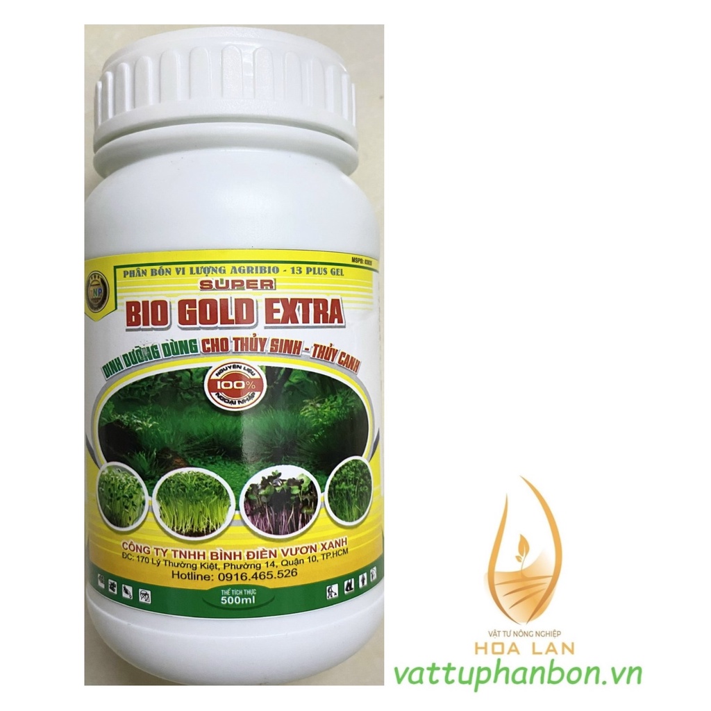 Bio Gold Extra - Dinh dưỡng cho Thủy sinh & Thủy canh - #126A# 500ml ...