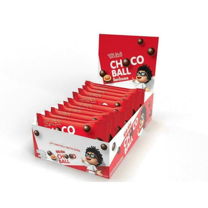 Đậu phộng phủ Chocolate Koh-Kae Choco Ball Thái Lan Hộp 12 Gói 264g ...
