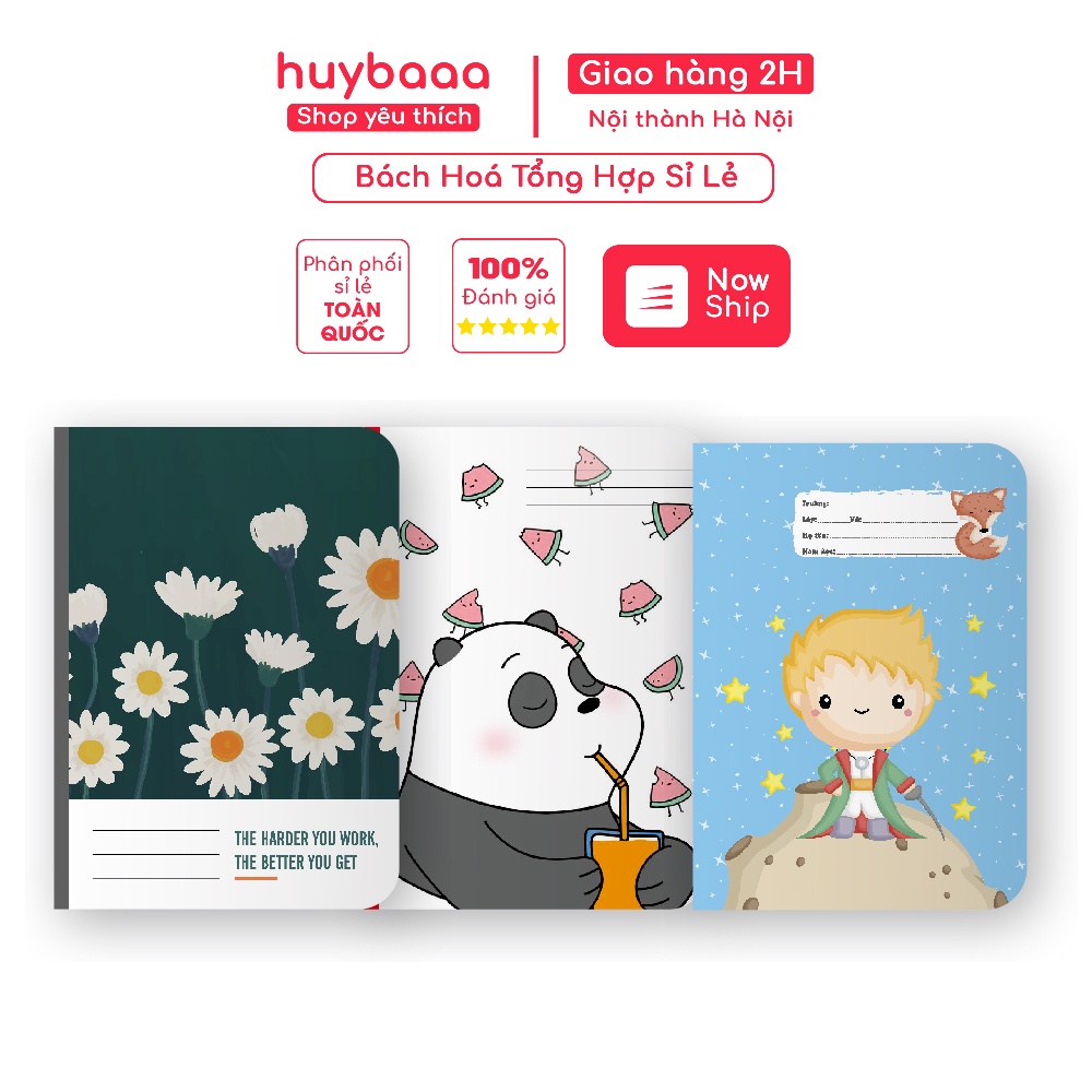 COMBO 5 Quyển Vở 200 Trang Kẻ Ngang, tập vở viết ghi note tiện lơi, vở ...