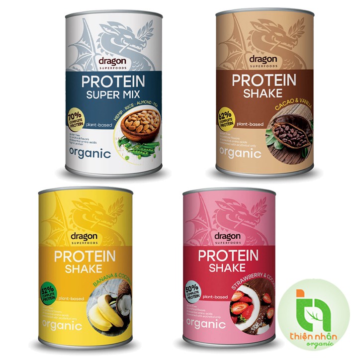 Bột Protein shake hữu cơ Dragon Superfoods đủ vị 450gr/ 500gr | Shopee ...