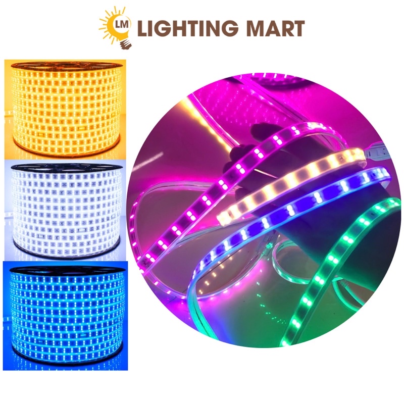 DÂY LED 2835 220V 2 HÀNG LED CHỐNG NƯỚC (CHƯA GỒM NGUỒN) (ĐƠN GIÁ/ 1M ...