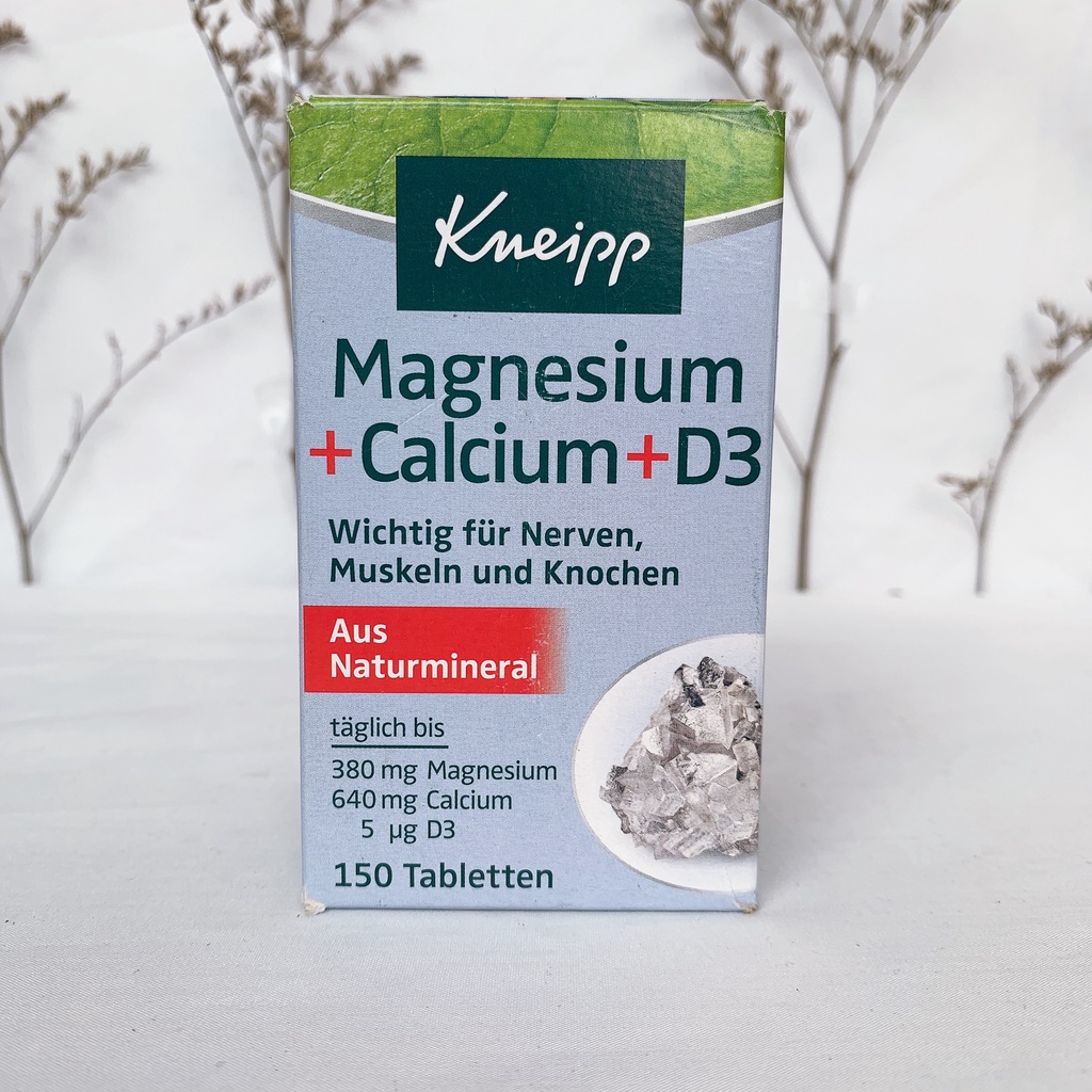 Viên Uống Kneipp Magnesium + Calcium + D3 bổ sung magie,canxi,vitaminD3 ...