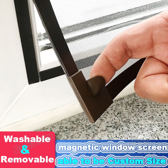Lưới Chống Muỗi Nam Châm Điều Chỉnh Được Diy Lưới Chống Muỗi Cho Cửa Sổ Tấm Lưới Chắn Côn Trùng