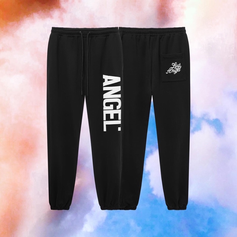 BOBUI ANGEL LOGO SWEATPANT/ BLACK | Shopee Việt Nam