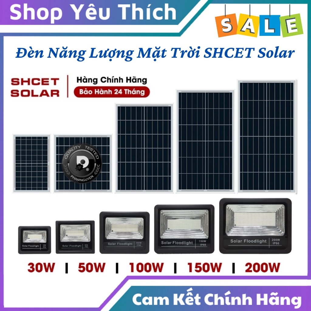 Đèn Năng Lượng Mặt Trời SHCET SOLAR CET108 - Bảo Hành 24 Tháng | Shopee ...