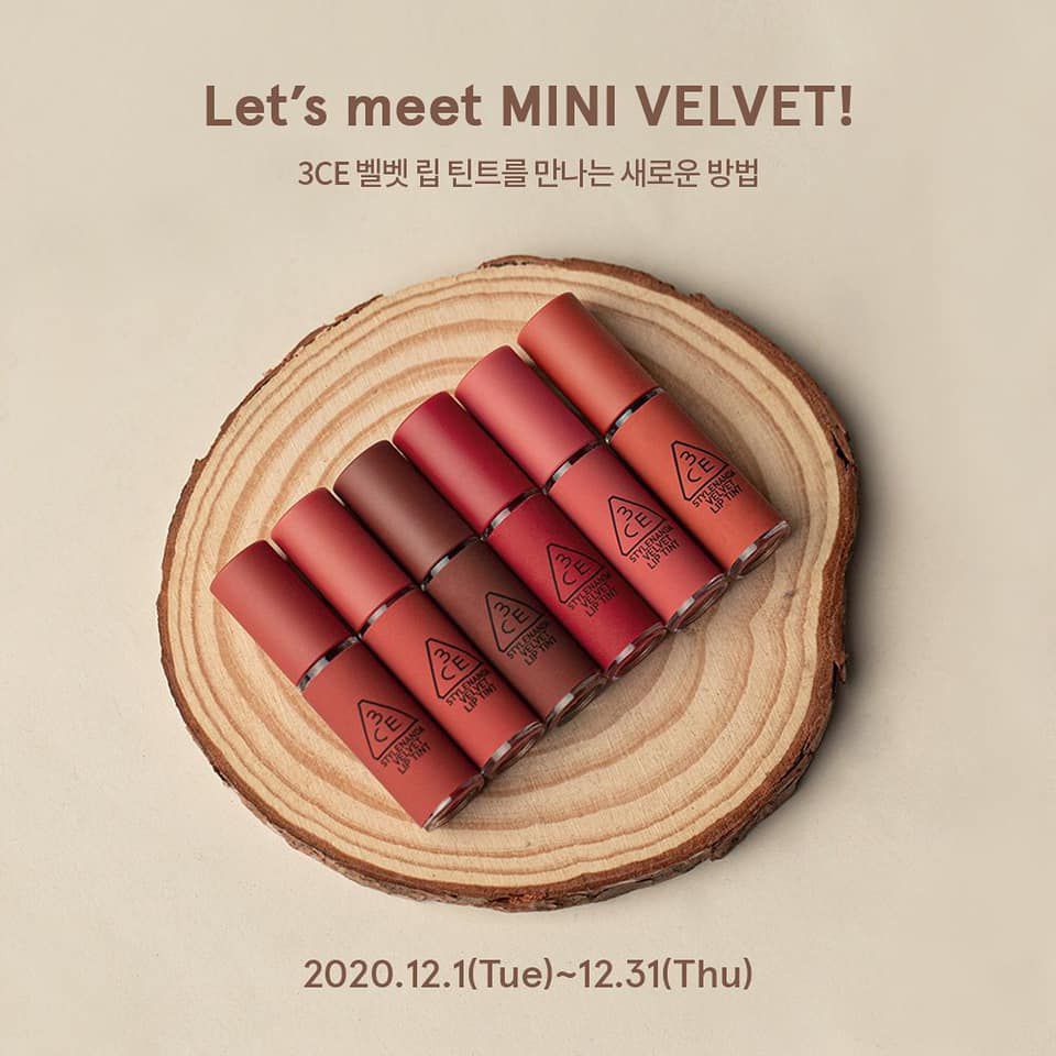 [ĐỦ BILL] 3CE Minisize Velvet Lip Tint Màu Best Ever | Shopee Việt Nam