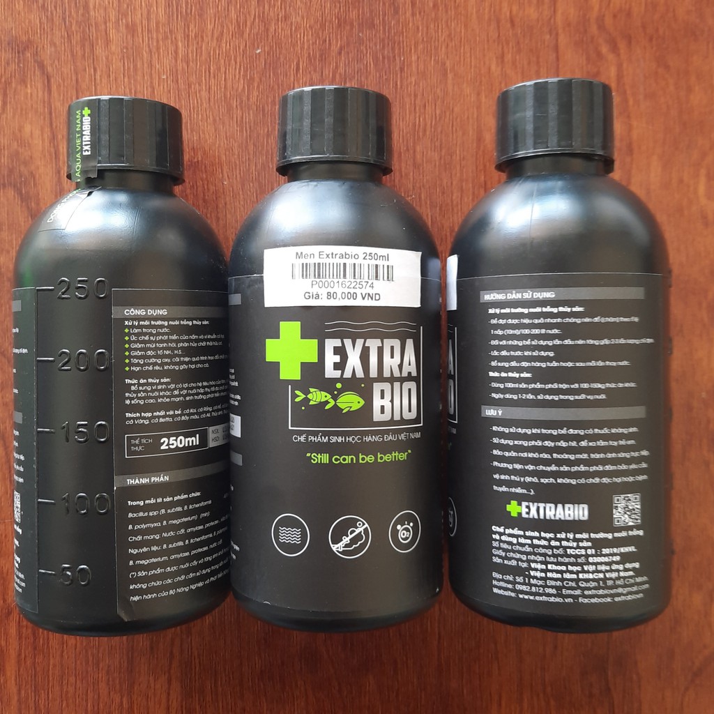 Vi Sinh Làm Trong Nước Bể Cá Cảnh Extra Bio chai dung tích 250ml, | Shopee Việt Nam