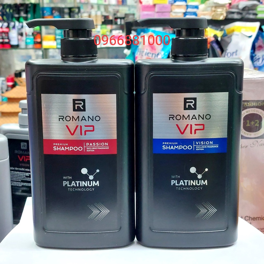 Romano VIP Dầu Gội 650ml Passion, Vision | Shopee Việt Nam