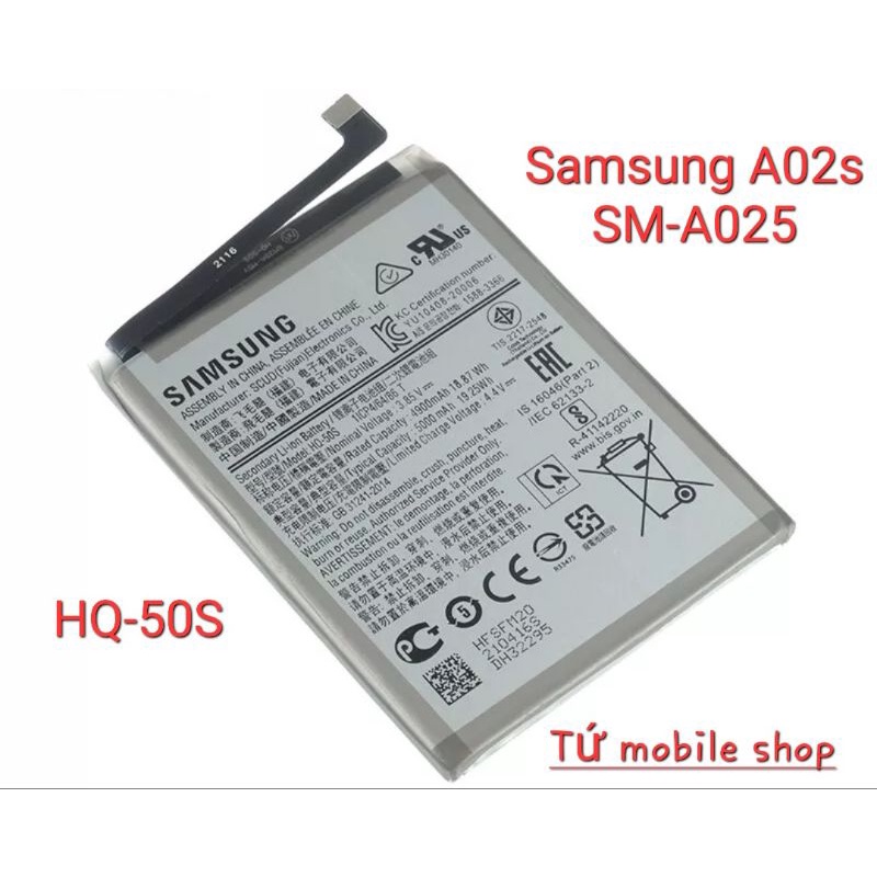 Pin Samsung A02s SM-A025 , mã pin HQ-50S , dung lượng pin 5000mAh ...