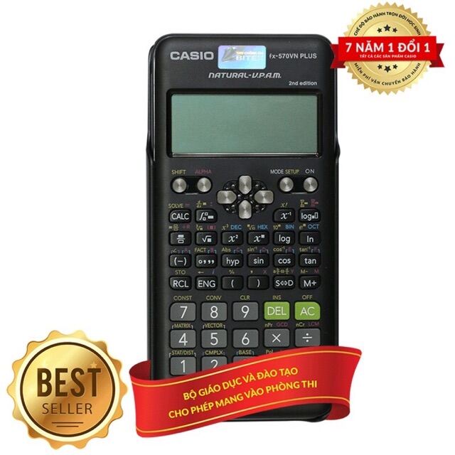 Máy tính Casio Fx 570VN plus New 2nd Edition-7 năm 1 đổi 1 | Shopee Việt Nam