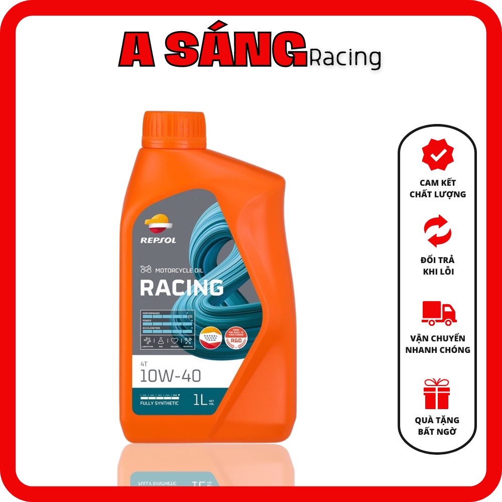 Dầu Nhớt Xe Số Repsol Racing 4T 10w40 1L Giúp Bôi Trơn Cho Động Cơ Hoạt ...