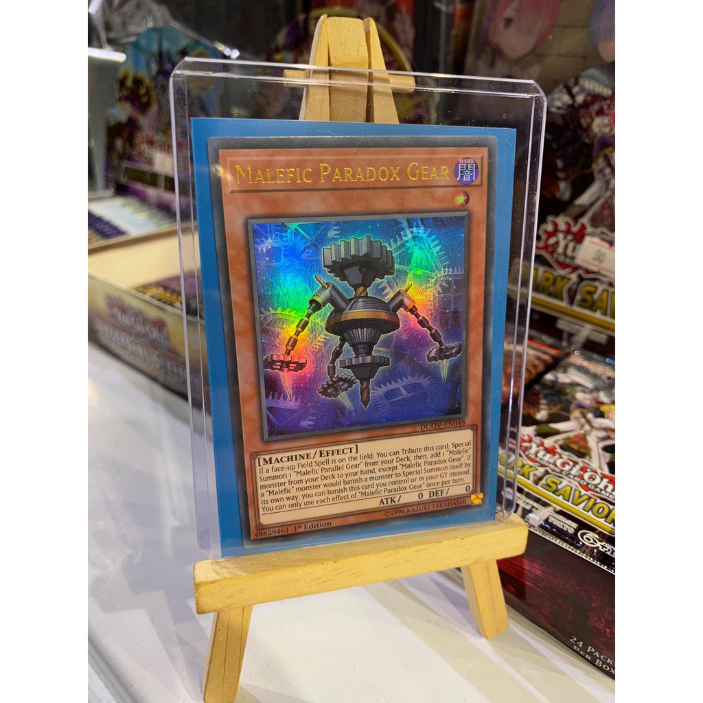 Lá bài thẻ bài Yugioh Malefic Paradox Gear - Ultra Rare - Tặng bọc bài ...