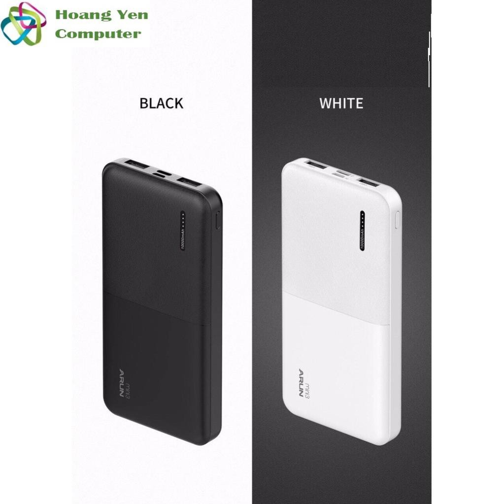 Sạc Dự Phòng 10000mAh Mini ARUN MINI 3 2 Cổng Sạc Vào, 2 Cổng Sạc Ra ...