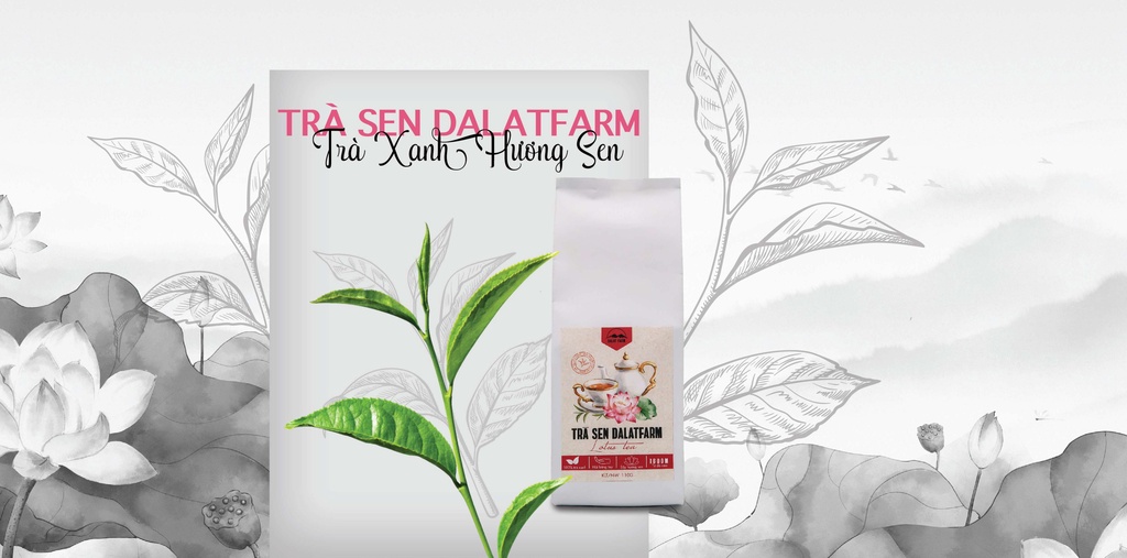 Trà Sen (Lotus Tea) Dalat Farm - Túi thiếc 110Gr | Shopee Việt Nam
