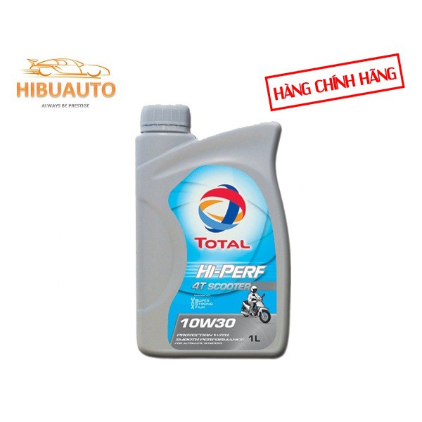 Dầu nhớt cho xe tay ga Total HI-PERF 4T SCOOTER 10W30 800ML hàng chính hãng | Shopee Việt Nam