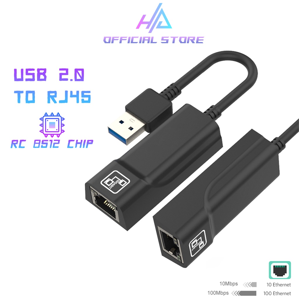 Usb to lan, USB to RJ45 Ethernet Adapter ROBOT EA10 có dây chuyển đổi ...