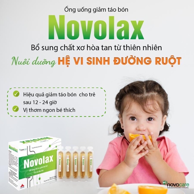 NOVOLAX - Chất Xơ Hoà Tan từ Thiên Nhiên giảm táo bón, nuôi dưỡng hệ vi ...