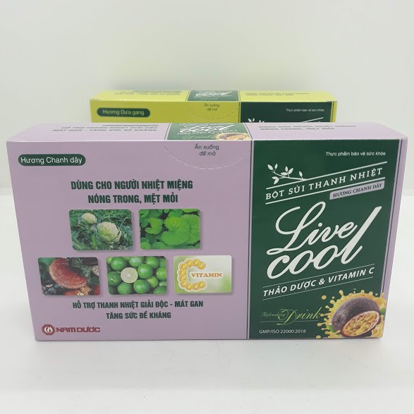 Bột sủi thanh nhiệt Live Cool hương chanh dây hộp 10 gói x 7g | Shopee ...