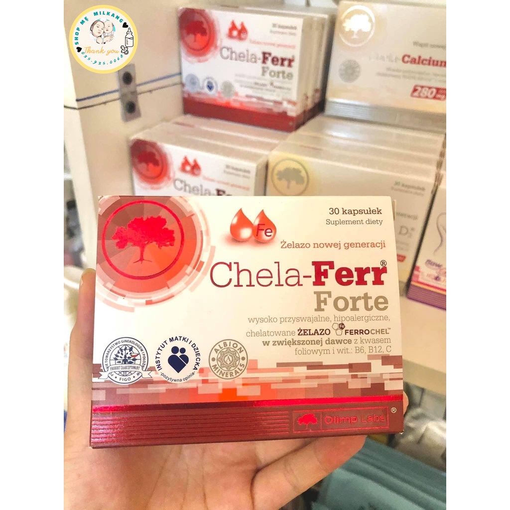 Sắt Chela-Ferr® Forte –Viên sắt cho bà bầu hỗ trợ bổ sung và dễ hấp thu ...