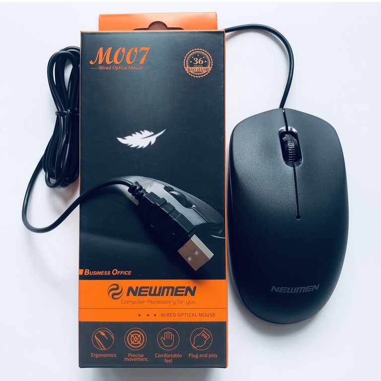 Chuột máy tính có dây Newmen M007 (MS-619) - Business Office, Black - Hàng chính hãng | Shopee ...
