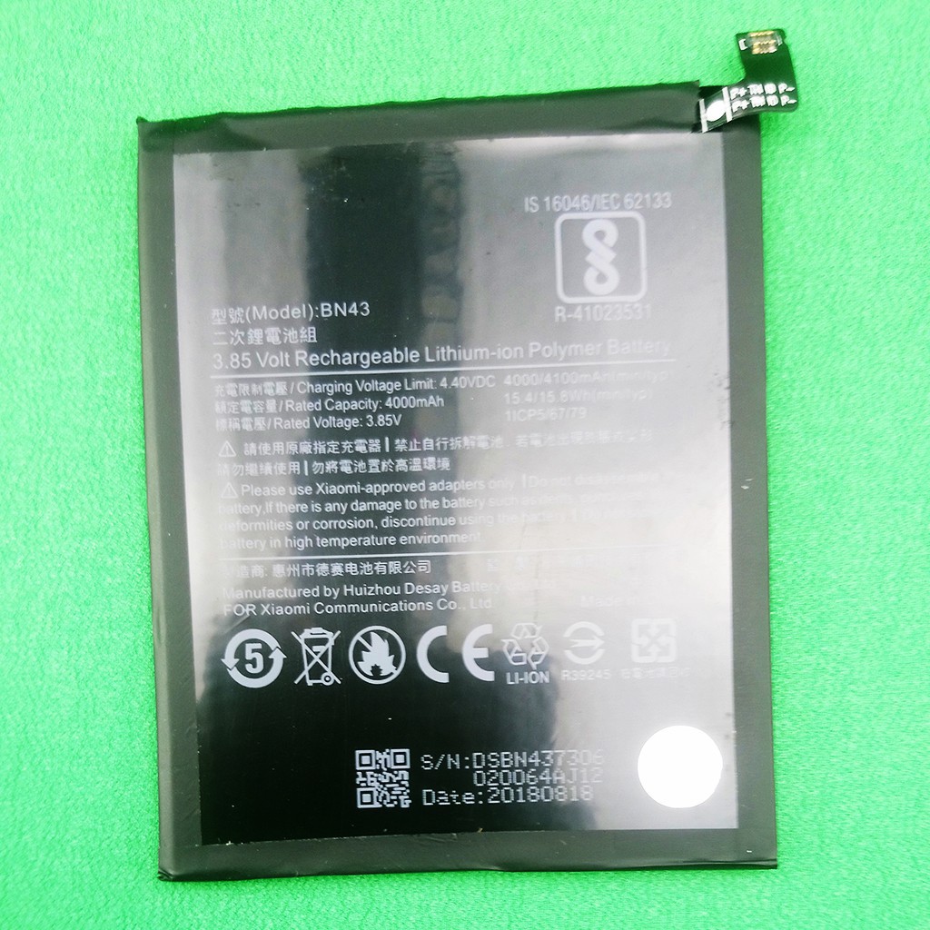 Pin BN43 cho Xiaomi Redmi Note 4X Chính Hãng | Shopee Việt Nam