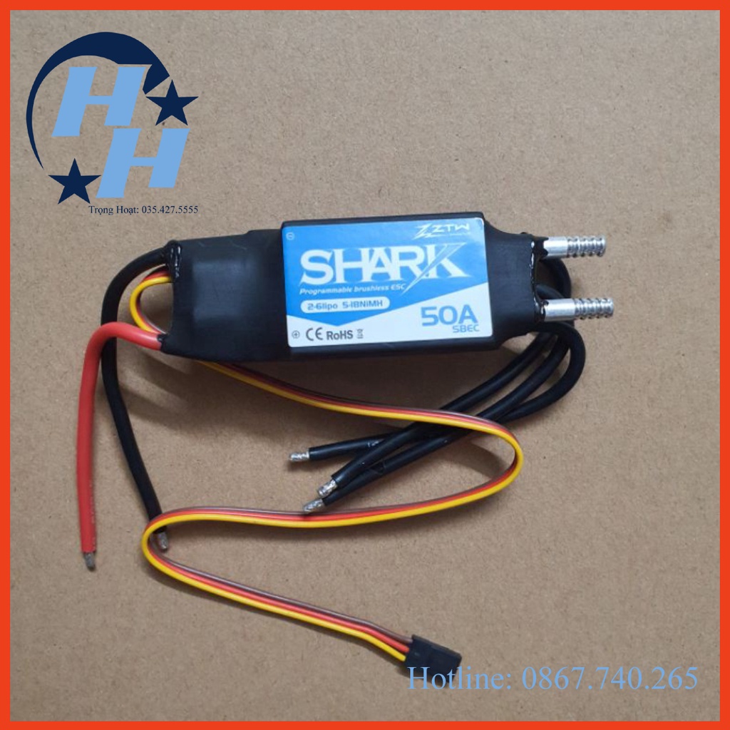 ESC ZTW Shark 30A/40A/50A/60A/70A/80A tản nhiệt nước để chế tàu/cano ...