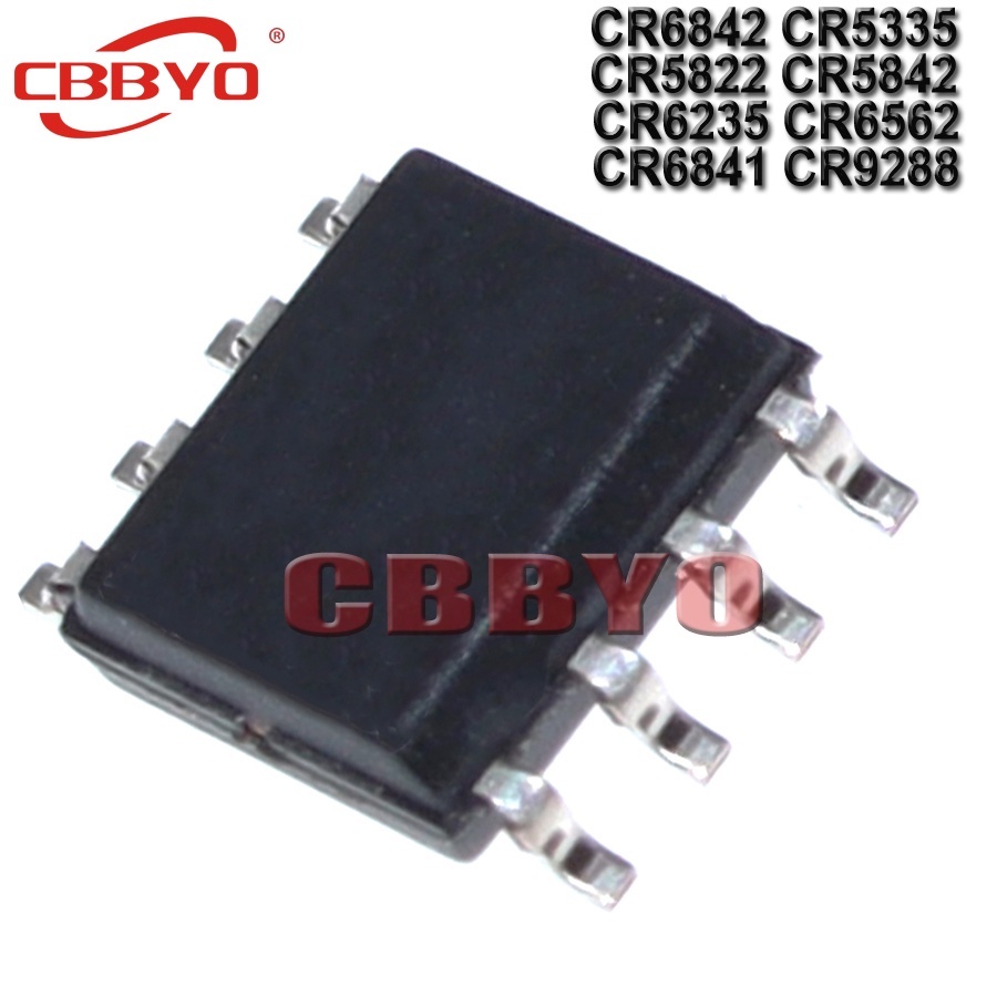 Bộ 5 Linh Kiện Điện Tử CR6842S SOP-8 CR6842 CR5335 CR5335S CR5822 ...