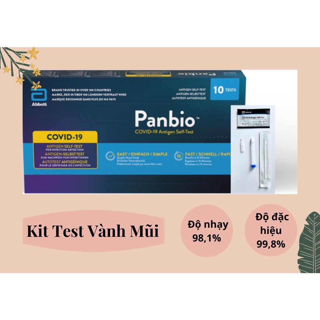 Kit test nhanh covid lấy mẫu dịch vành mũi Abbott Panbio™ Covid-19 ...