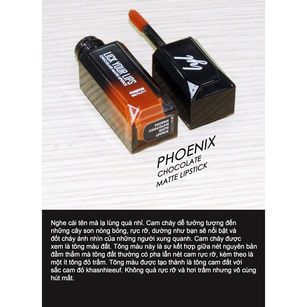 Son LYL PHOENIX - Mama Chocolates ( Dòng Son Socola Sinh Ra Để Được Hôn ...