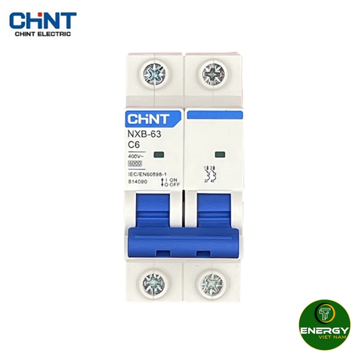 Áp tô mát 2P Chint AC - Aptomat CHINT NXB-63 2P Chint AC 6A, 10A, 16A, 20A, 25A, 32A, 40A, 50A ...
