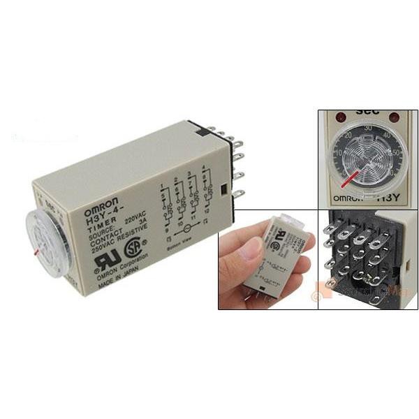 Role Thời Gian Omron Hoặc CKC H3Y-4 12VDC, 24VDC, 220V 10s, 30s, 60s, 10m,30m, 60m- 14 chân ...