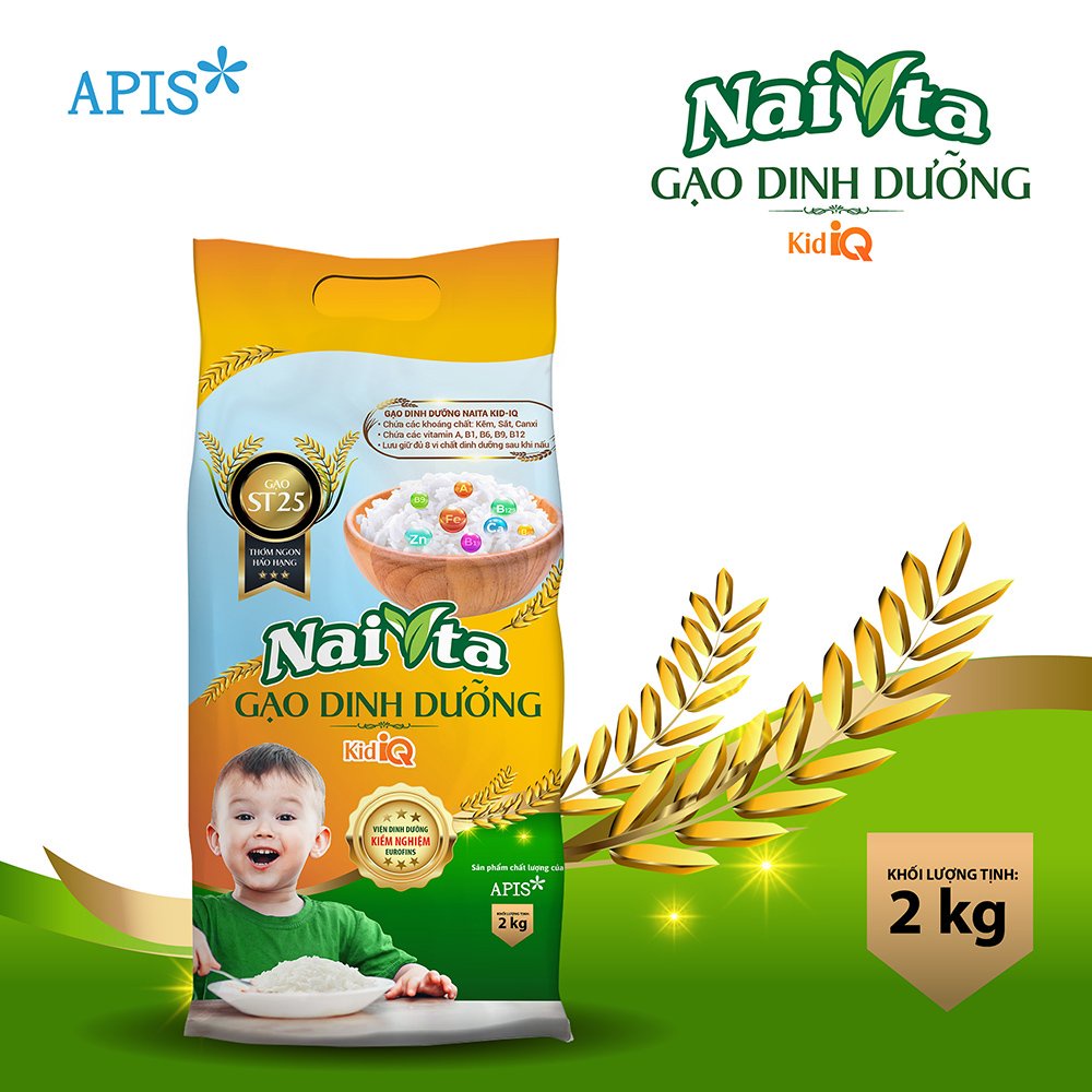 Gạo Dinh Dưỡng Naita - KidIQ Túi 2kg | Shopee Việt Nam