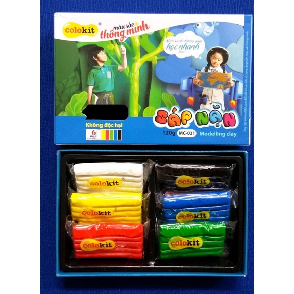 ĐẤT NẶN 6 MÀU MC-021 COLOKIT - ĐẤT SÉT 6 MÀU THIÊN LONG - SÁP NẶN VIỆT ...