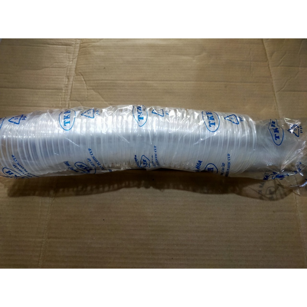 Lốc 50 cái ly nhựa có đủ size dùng 1 lần giá sỉ 600ml , 500ml ,430ml , 400ml , 380ml , 280ml ...