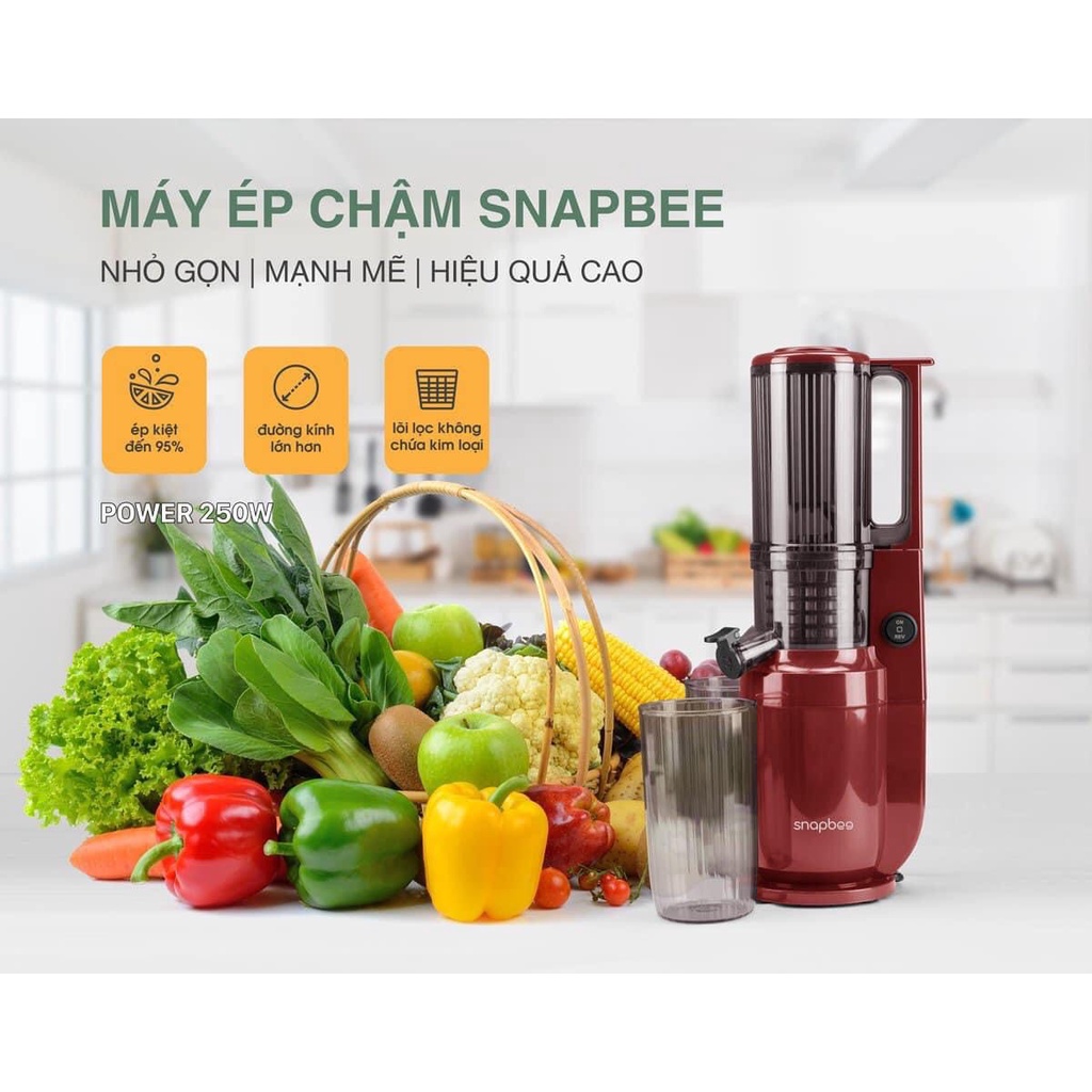 Máy ép chậm snapbee SK-202US - Ép rau củ quả chuyên dụng - Hàng chính ...