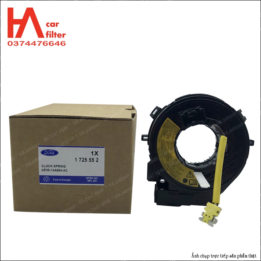 Cáp còi (cuộn kèn - cáp túi khí) Ford Ranger máy 2.2L đời 12-17. Mã phụ ...