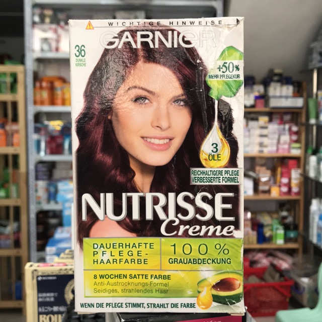 Thuốc nhuộm tóc Garnier 36 màu nâu đỏ của đức | Shopee Việt Nam