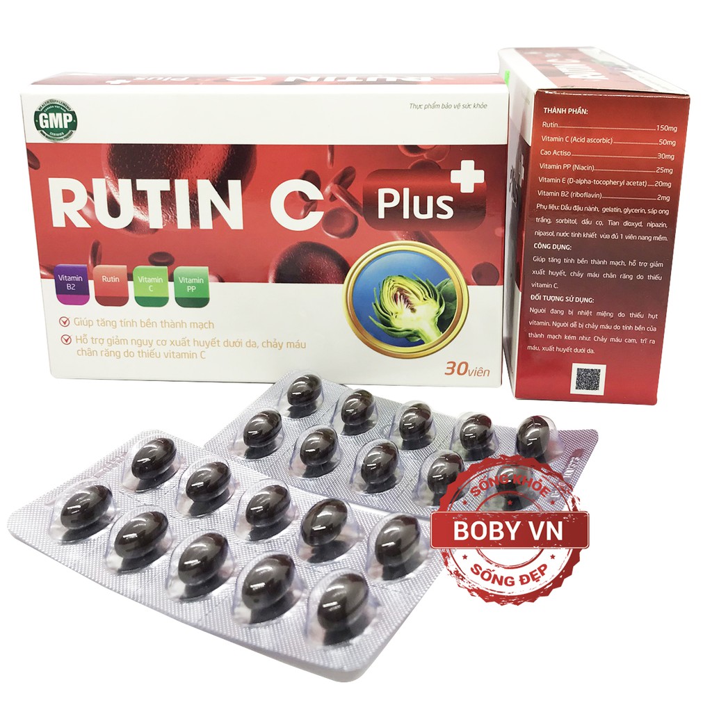 Rutin C Plus bổ sung vitamin C, tăng tính bền thành mạch, hỗ trợ giảm ...