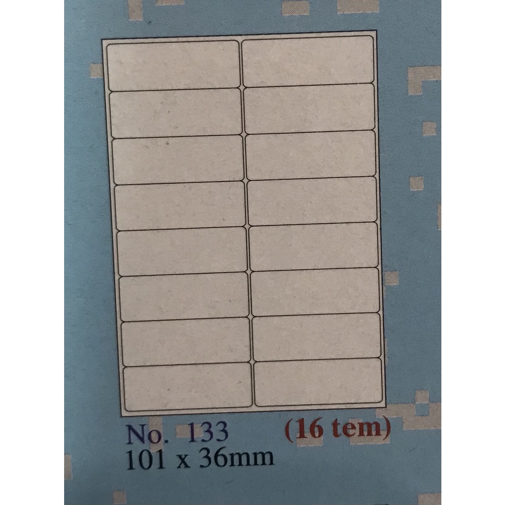 Giấy dính tomy khổ a4 133 16 tem 101x36mm | Shopee Việt Nam