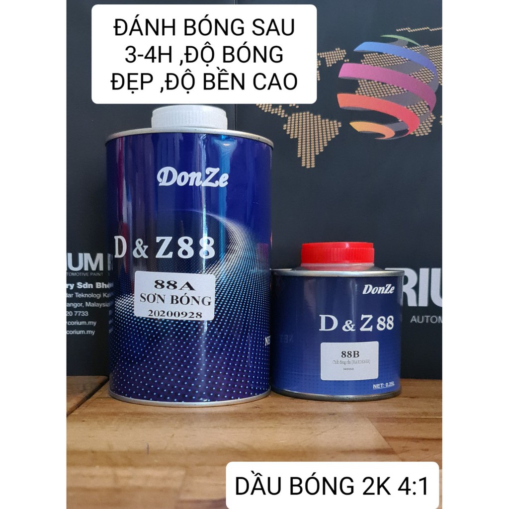 Sơn bóng 2K DonZe 88A ( xe máy và ô tô) | Shopee Việt Nam