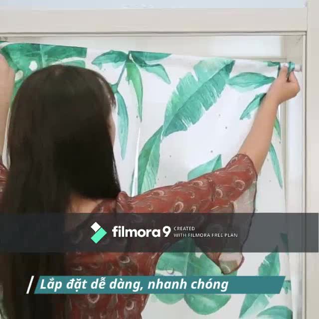 Rèm cửa IN HOA kiểu Nhật Noren loại 2 MẢNH (Đã bao gồm thanh treo rèm) | Shopee Việt Nam