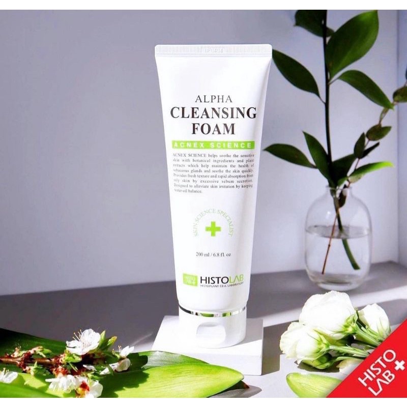 [Histolab] Sữa rửa mặt vượt trội dạng gel cho da dầu mụn Alpha Cleansing Foam Histolab chính ...